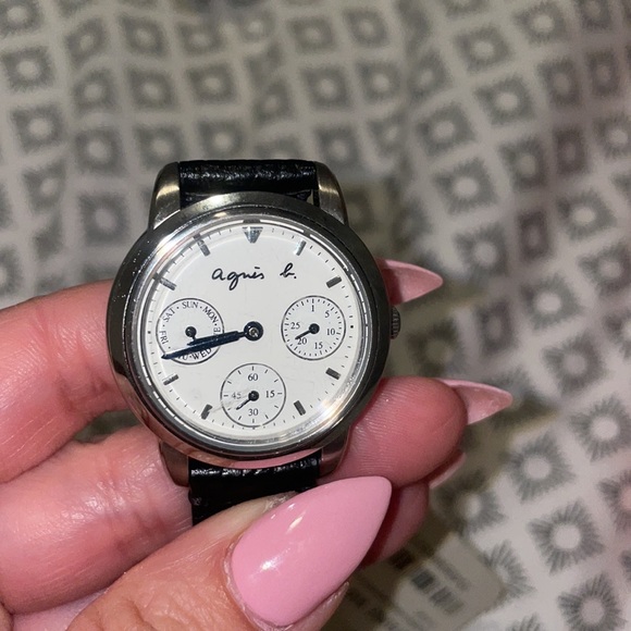 Agnes B. | Accessories | Agnes B Vintage Rare Watch A375lm2 00 Montre ...